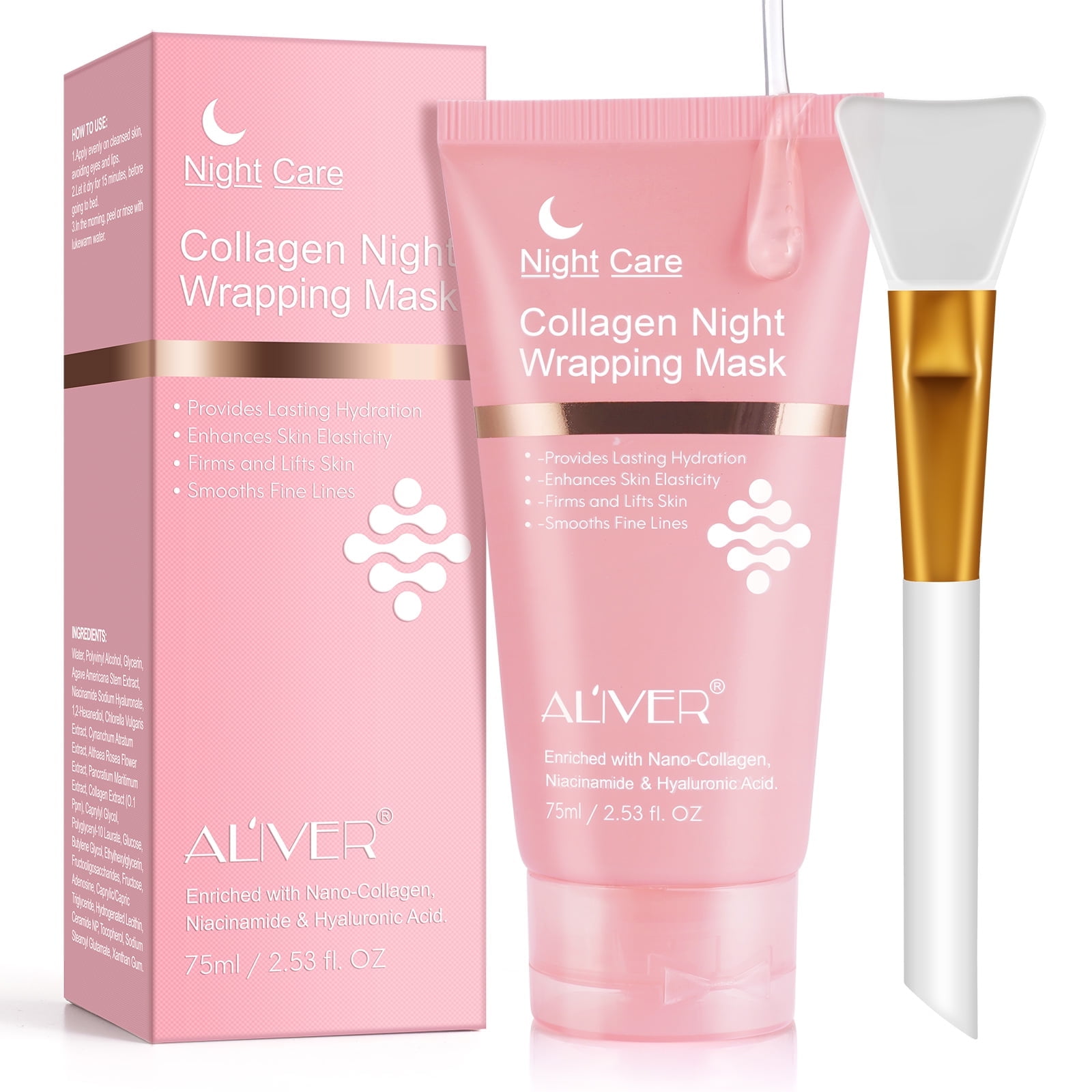 Customer reviews for ALIVER Collagen Night Wrapping Mask, Peel Off ...