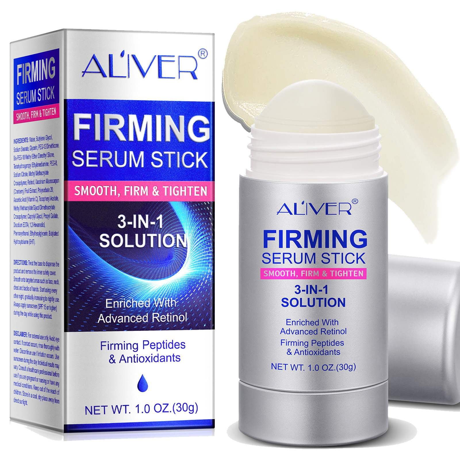 ALIVER Firming Serum Stick, Enriched With Advanced Retinol, Firming Peptides & Antioxidants ...