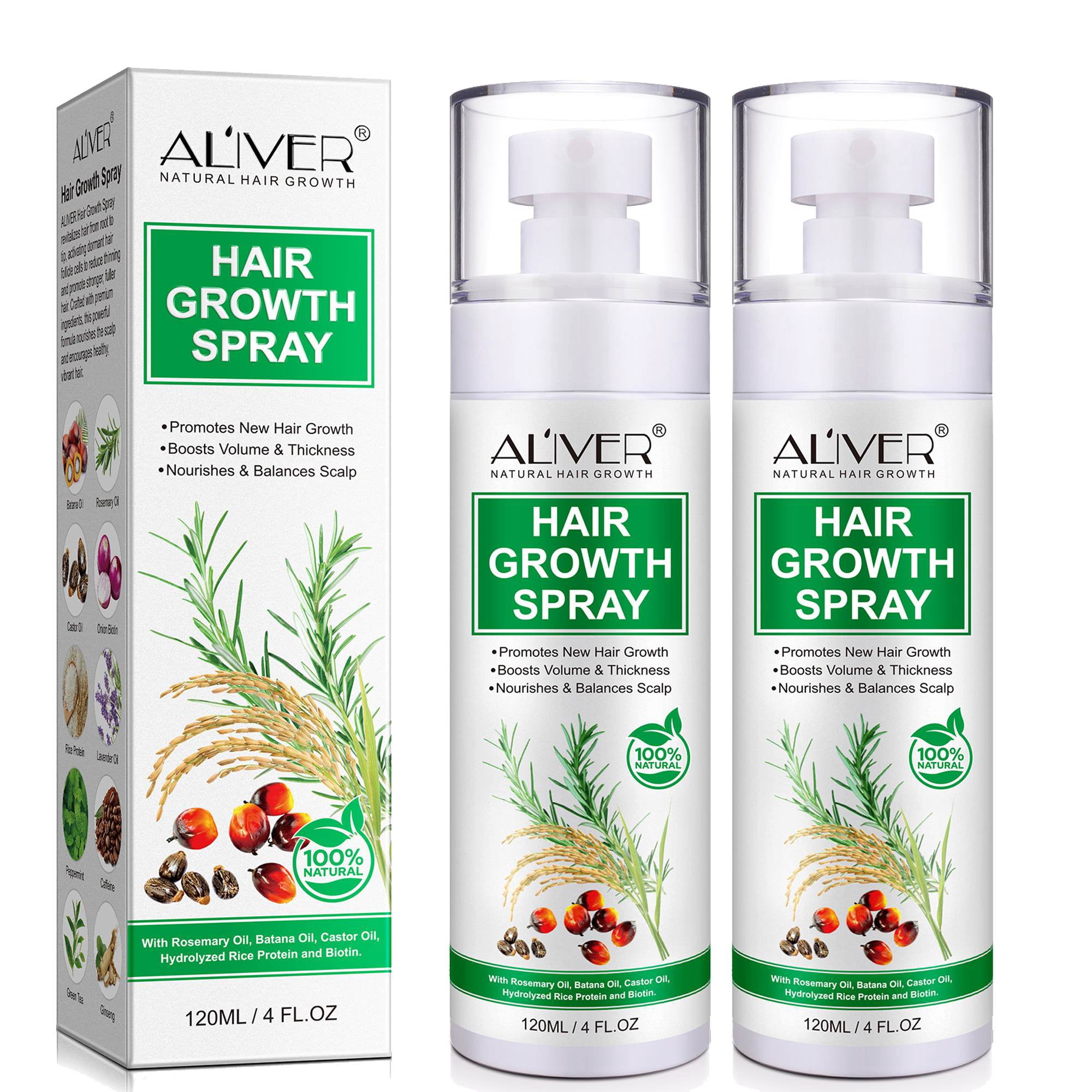 ALIVER Hair Care Spray, Natural Hair Care Serum Spray with Rosemary ...