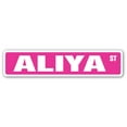 ALIYA Street Sign Childrens Name Room Sign | Indoor/Outdoor | 24" Wide ...