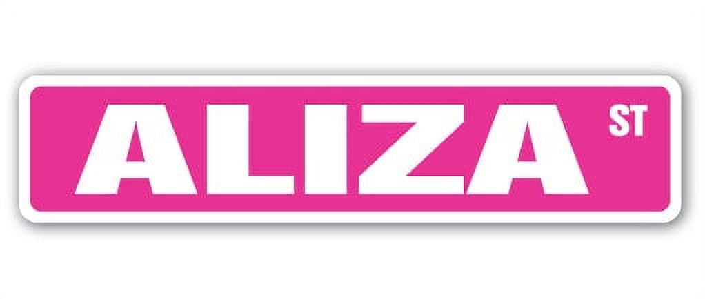 ALIZA Street Sign Childrens Name Room Sign | Indoor/Outdoor | 30" Wide ...