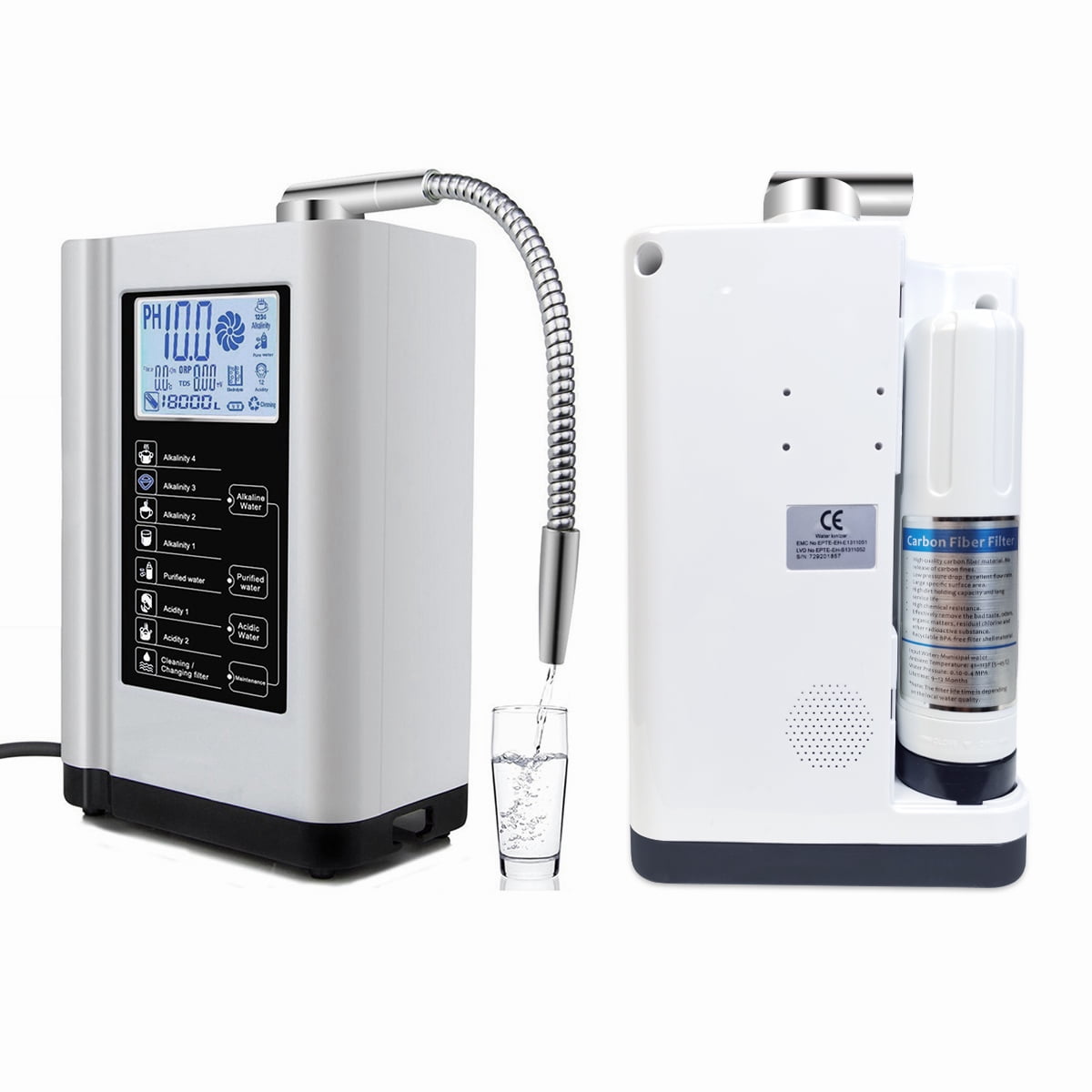 ALKA Water Ionizer and Water Purifier Machine,PH 3.5-10.5 replacement ...