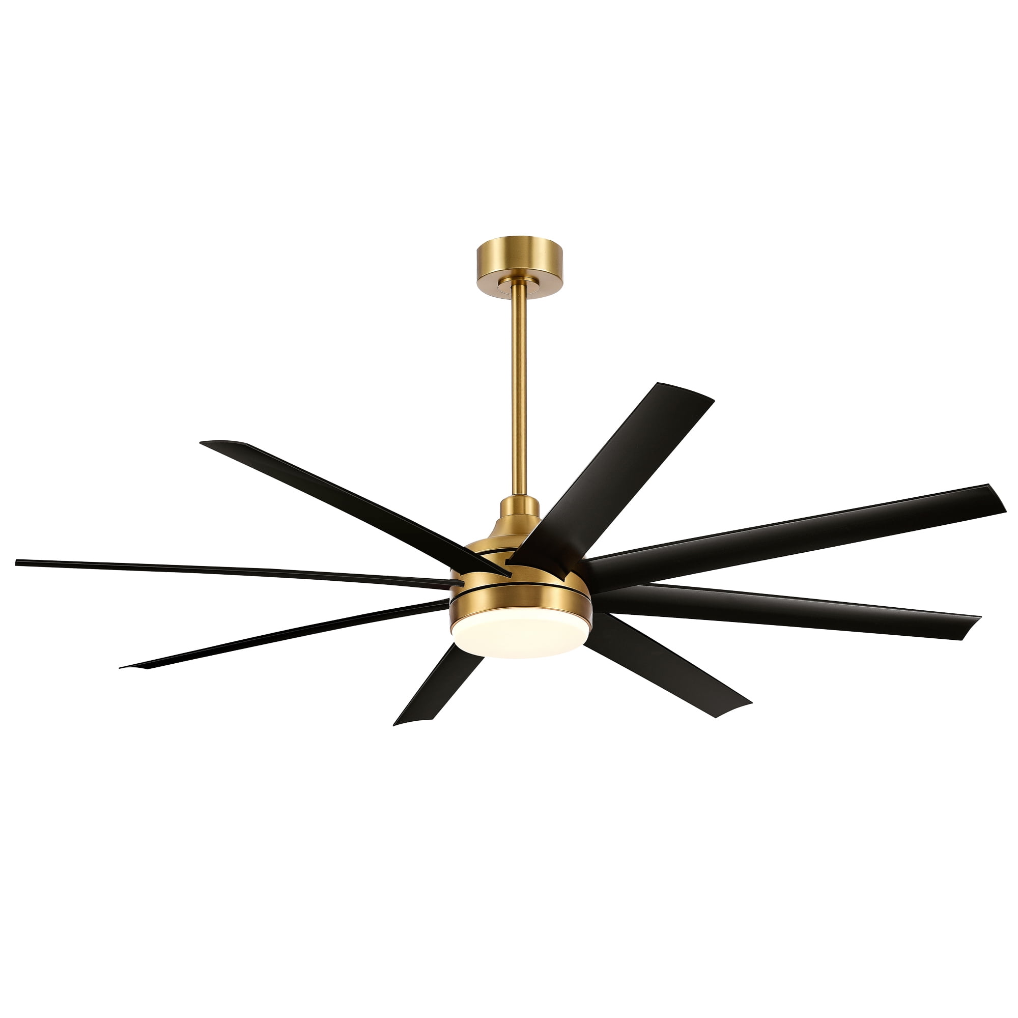 ALKAFY 65 inch Gold&Black Modern LED Ceiling Fan - Remote, 3 Color ...