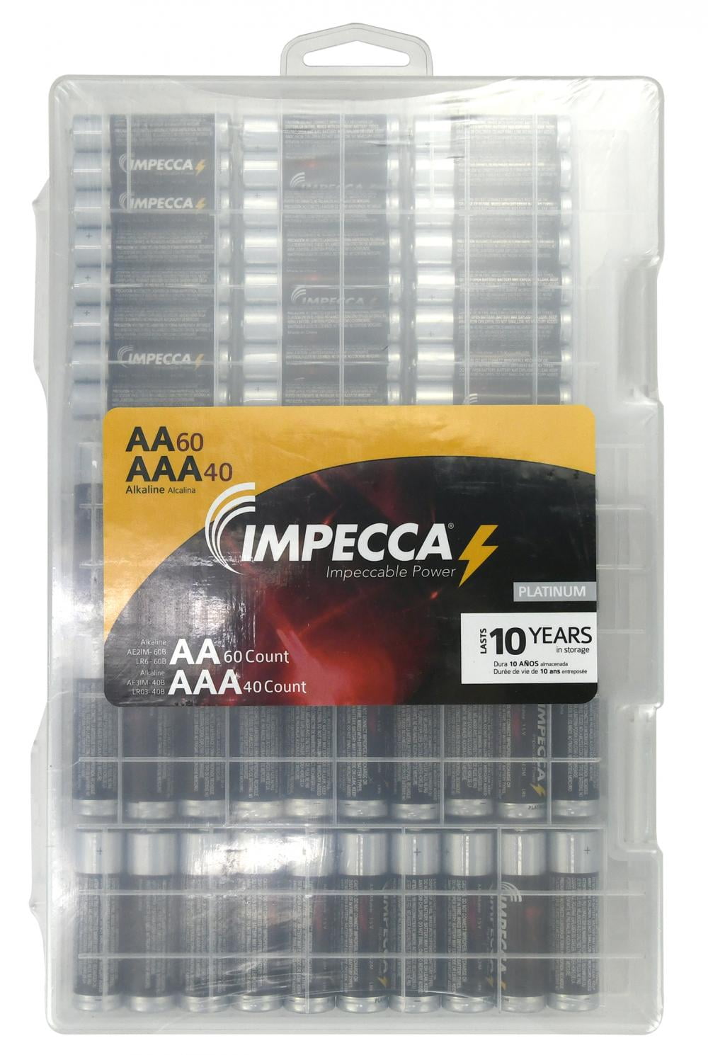 ALKALINE AA 60 AAA 40 PLASTIC BOX - Walmart.com
