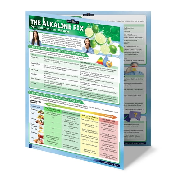 ALKALINE FIX GUIDE: 4-Page Laminated Reference – Acid vs. Alkaline Food ...