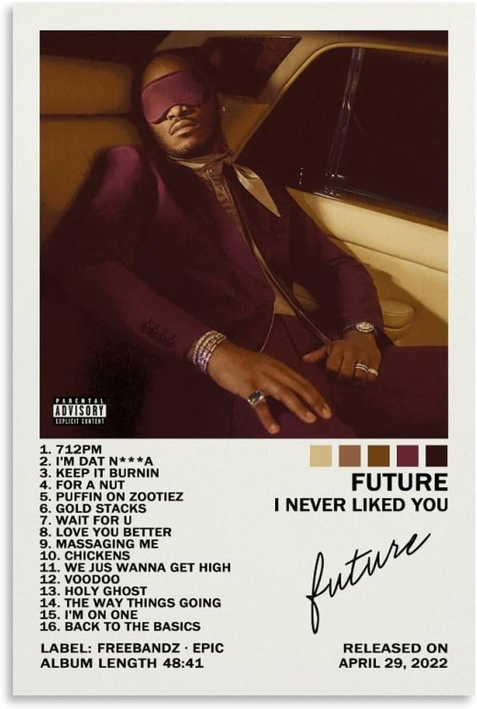 ALKANI Future I Never Liked You Poster Music Posters Poster Decorative ...