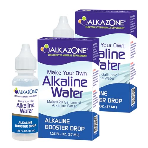 ALKAZONE Make Your Own Alkaline Water - Alkaline Booster Drop 1.25 oz ...
