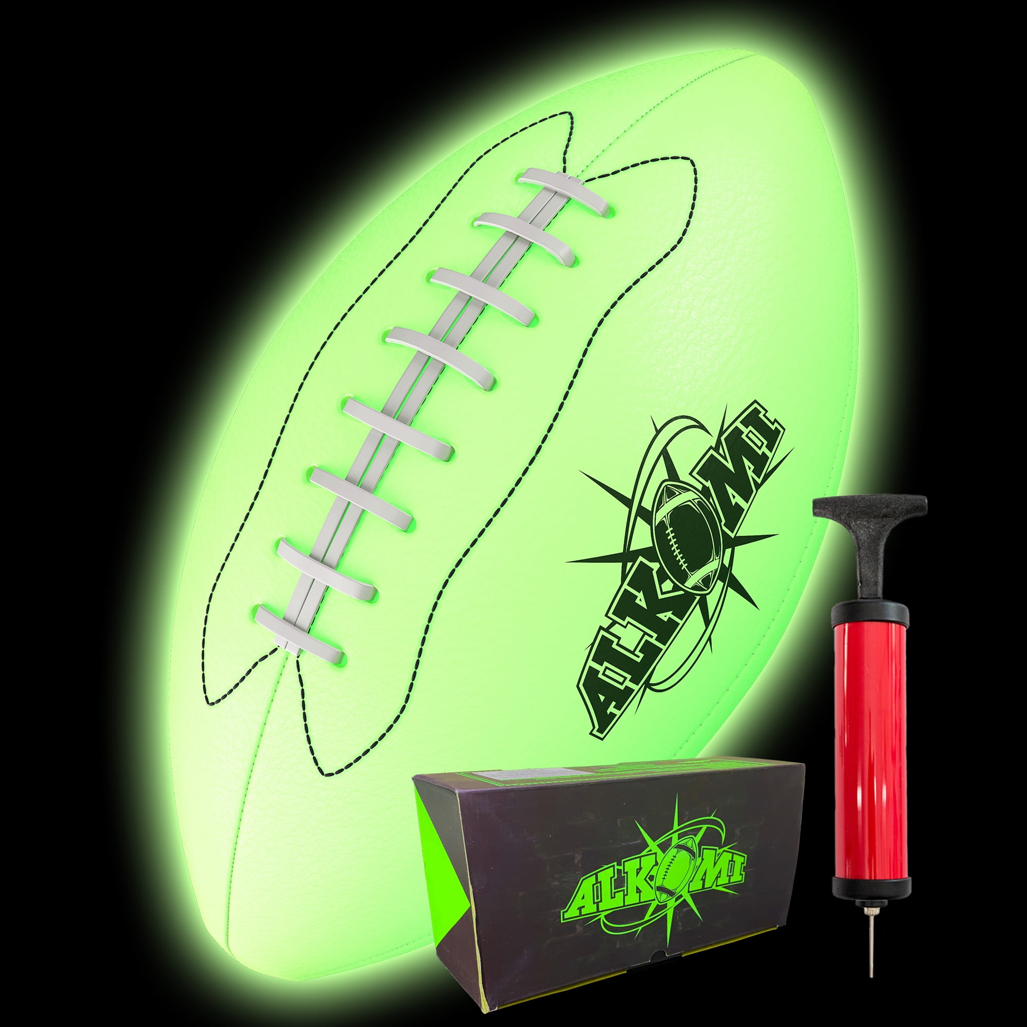ALKOMI Glow in The Dark Football, Light Up Football, Led Football ...