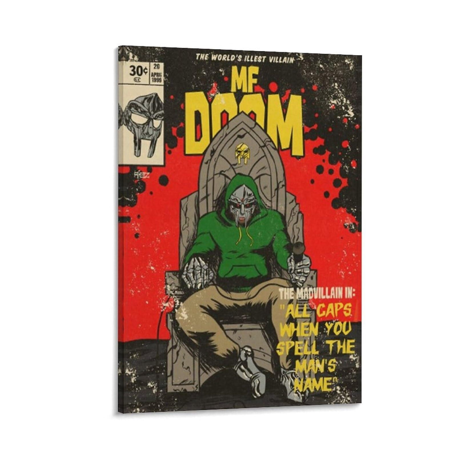 ALL CAPS By MF Doom Canvas Poster Wall Art Decor Print Picture ...