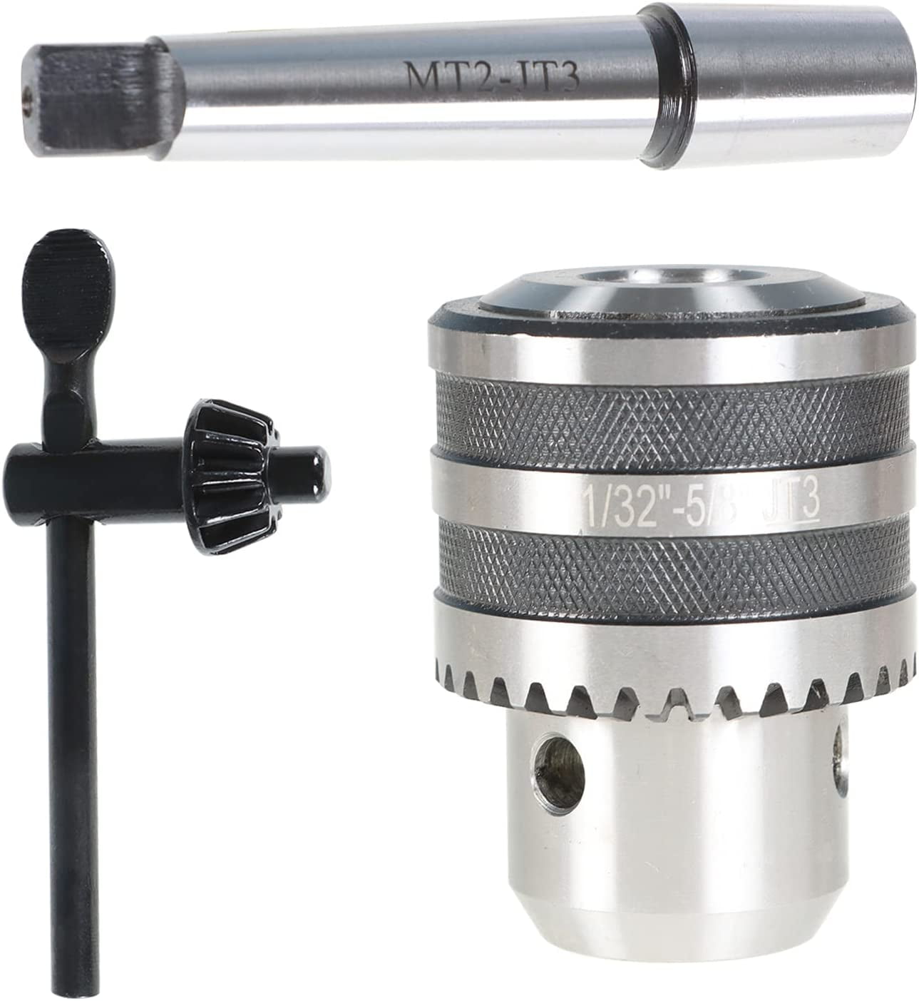 ALL-CARB 1/32 Inch To 5/8 Inch MT2 Drill Chuck for Lathe, Heavy Duty ...