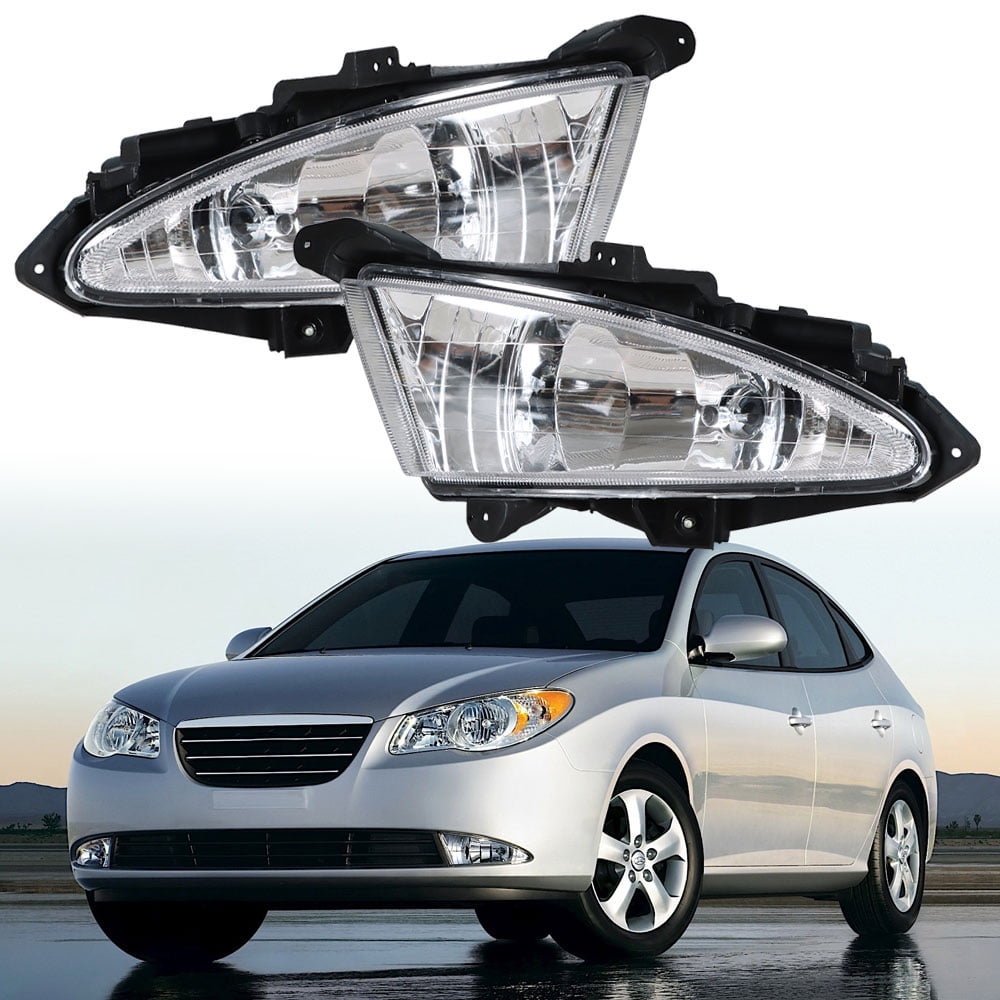 ALL-CARB 1 Pair Fog Lights Assembly Replacement for 2007-2010 Hyundai ...