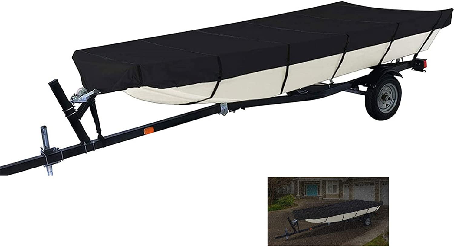 ALL-CARB 12ft 14ft 16ft 18ft Waterproof Heavy Duty Towable For Jon Boat ...