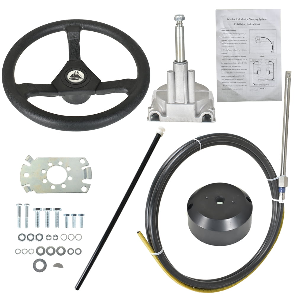 ALL-CARB 13FT Boat Rotary Steering System Outboard Kit SS13714 Marine ...