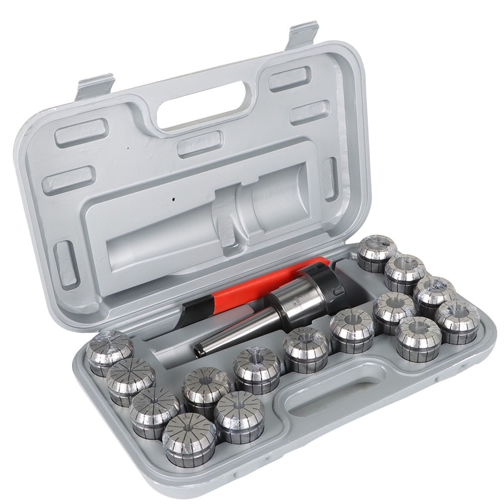 ALL-CARB 17Pcs MT3 ER-40 Set Spring Collet Chuck Set For Milling and ...