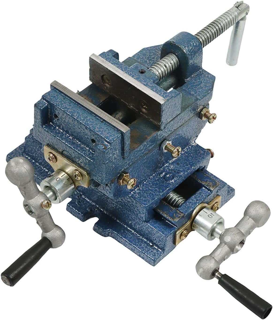 ALL-CARB 3-Inch Drill Press X-Y Compound Vise Blue Heavy Duty Benchtop ...