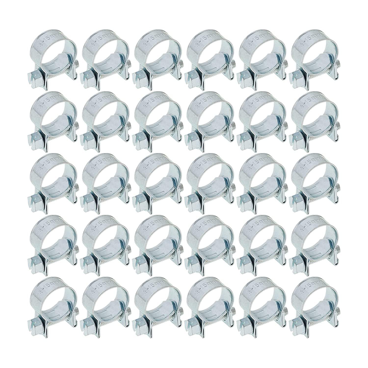 ALL-CARB 30 Pcs 5/16"（13mm-15mm） Fuel Injection Gas Line Hose Clamps ...