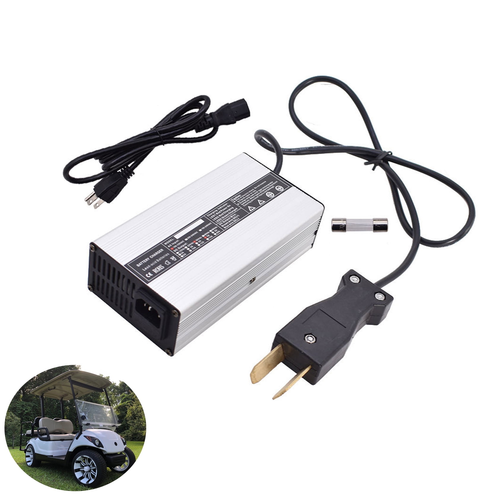 ALL-CARB 36V 5A Golf Cart Battery Charger Portable Golf Cart ...