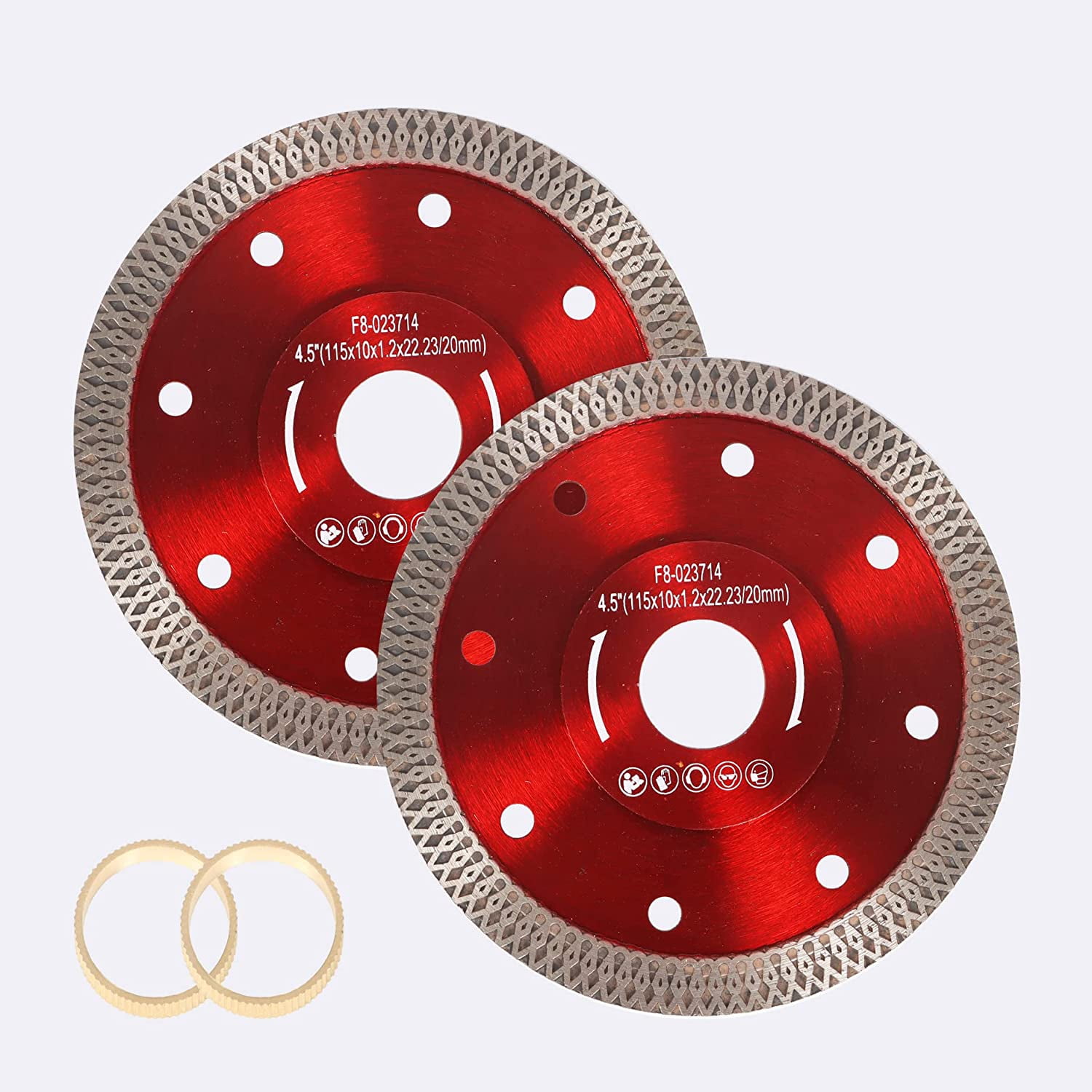 ALL-CARB 4.5 Inch Super Thin Dry Wet Diamond Porcelain Saw Blades with ...