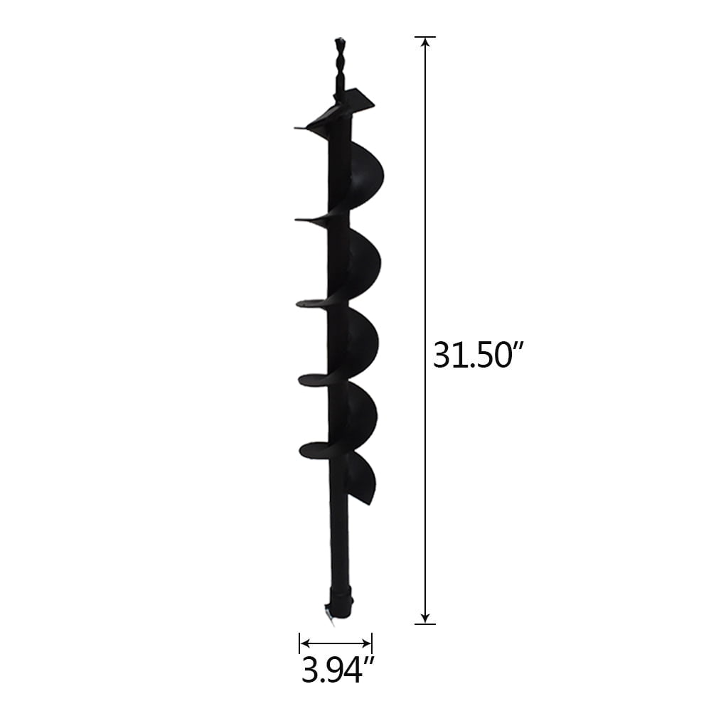 ALL-CARB 4 Inch Earth Auger Drill Bits for Gas Powered Post Fence Hole ...