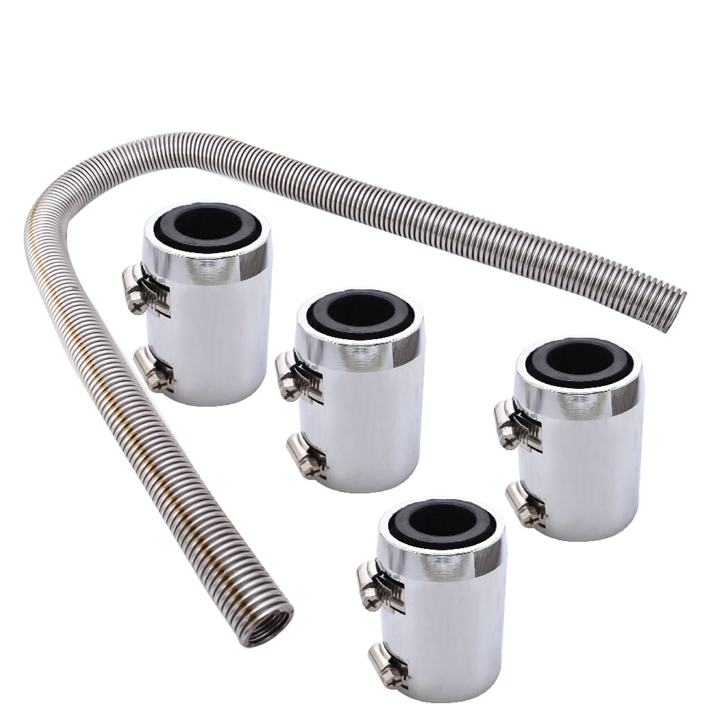 ALL-CARB 48" Stainless Steel Radiator Flexible Coolant Water Hose with ...