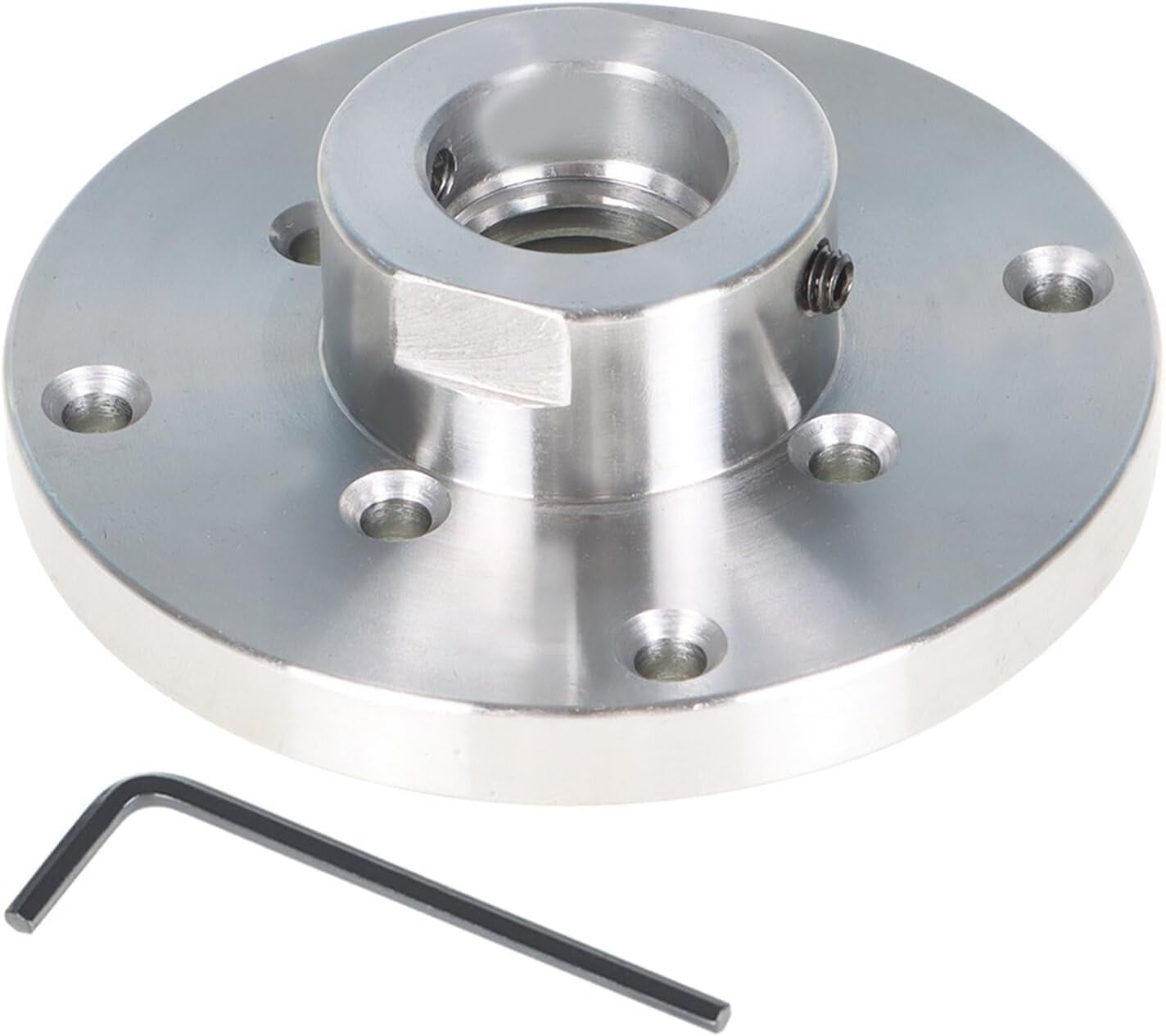 ALL-CARB 4in Wood Lathe Face Plate Steel 1in X 8tpi Threaded with ...