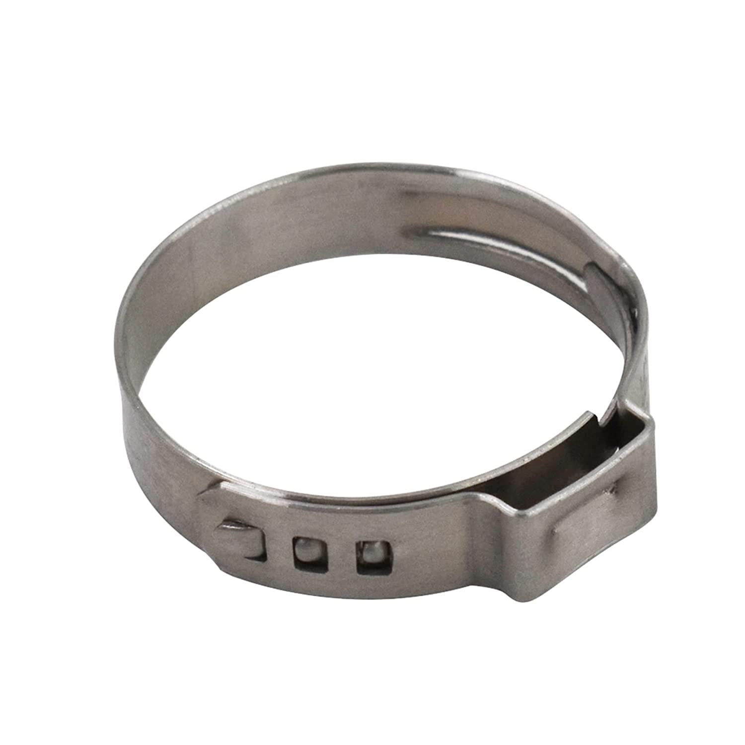 ALL-CARB 50 PCS 1 Inch All Stainless Steel Pinch Clamps Rings Pinch ...