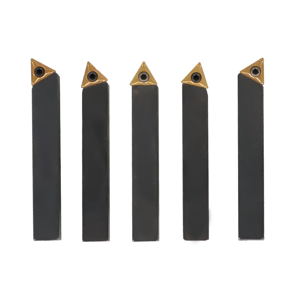 ALL-CARB 5Pcs 3/8" Carbide Indexable Turning Tool Lathe Tool Bit With ...