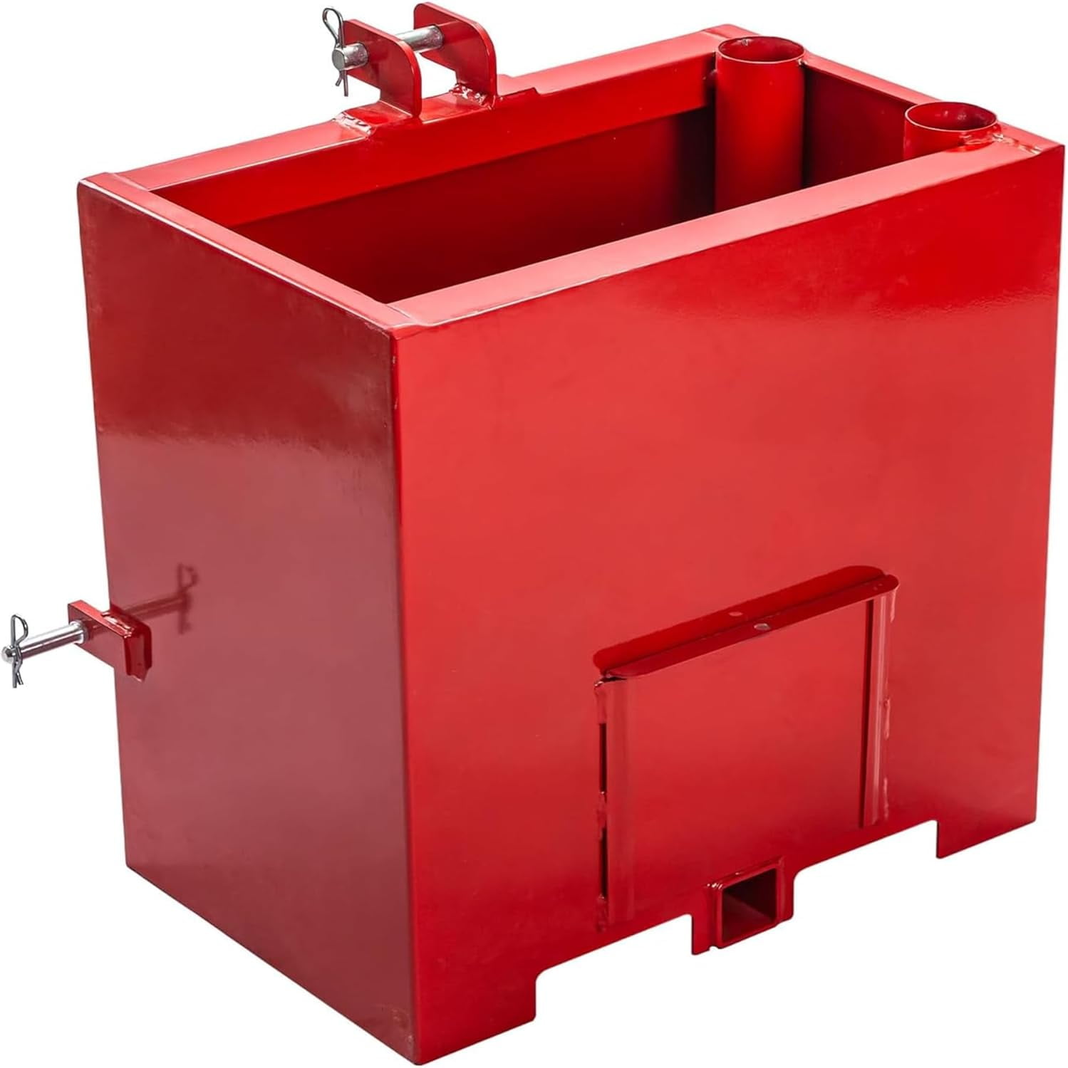 ALL-CARB 800 lbs Tractor Ballast Box 3 Point Red Hitch Ballast Box with ...