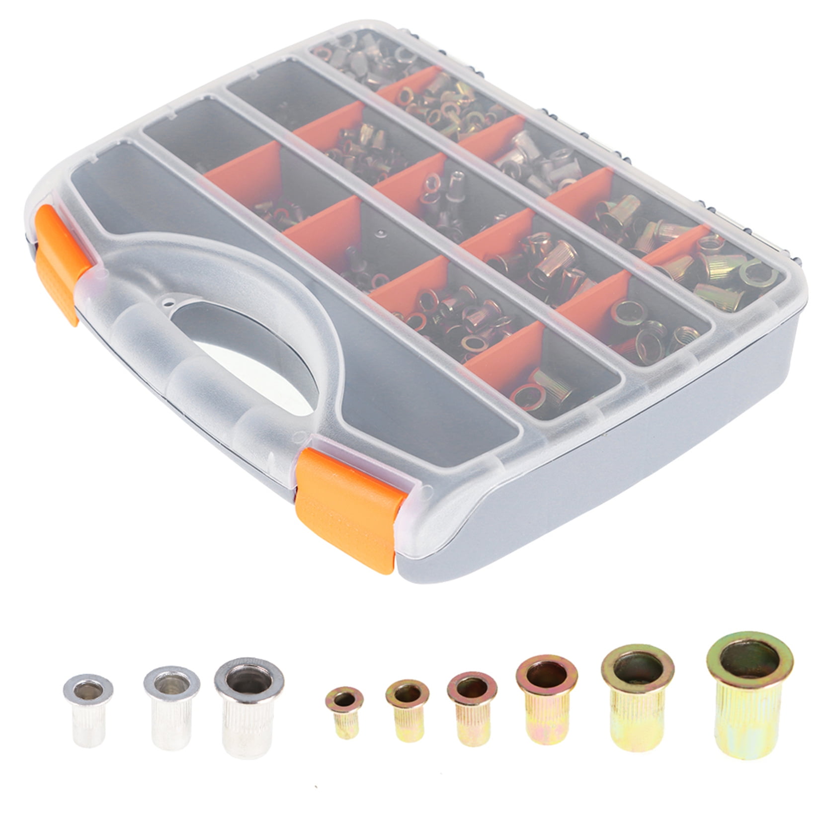 ALL-CARB 900Pcs Rivnut Rivet Nut Assortment & Hand Riveter Gun Nutsert ...