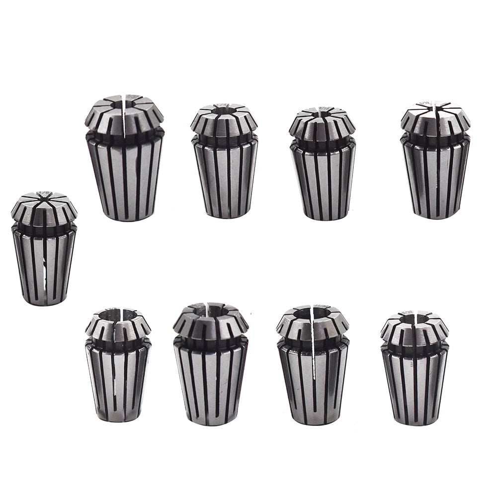 ALL-CARB 9Pcs ER16 Spring Collet 1/8 - 3/8" CNC Milling Lathe Tool ...