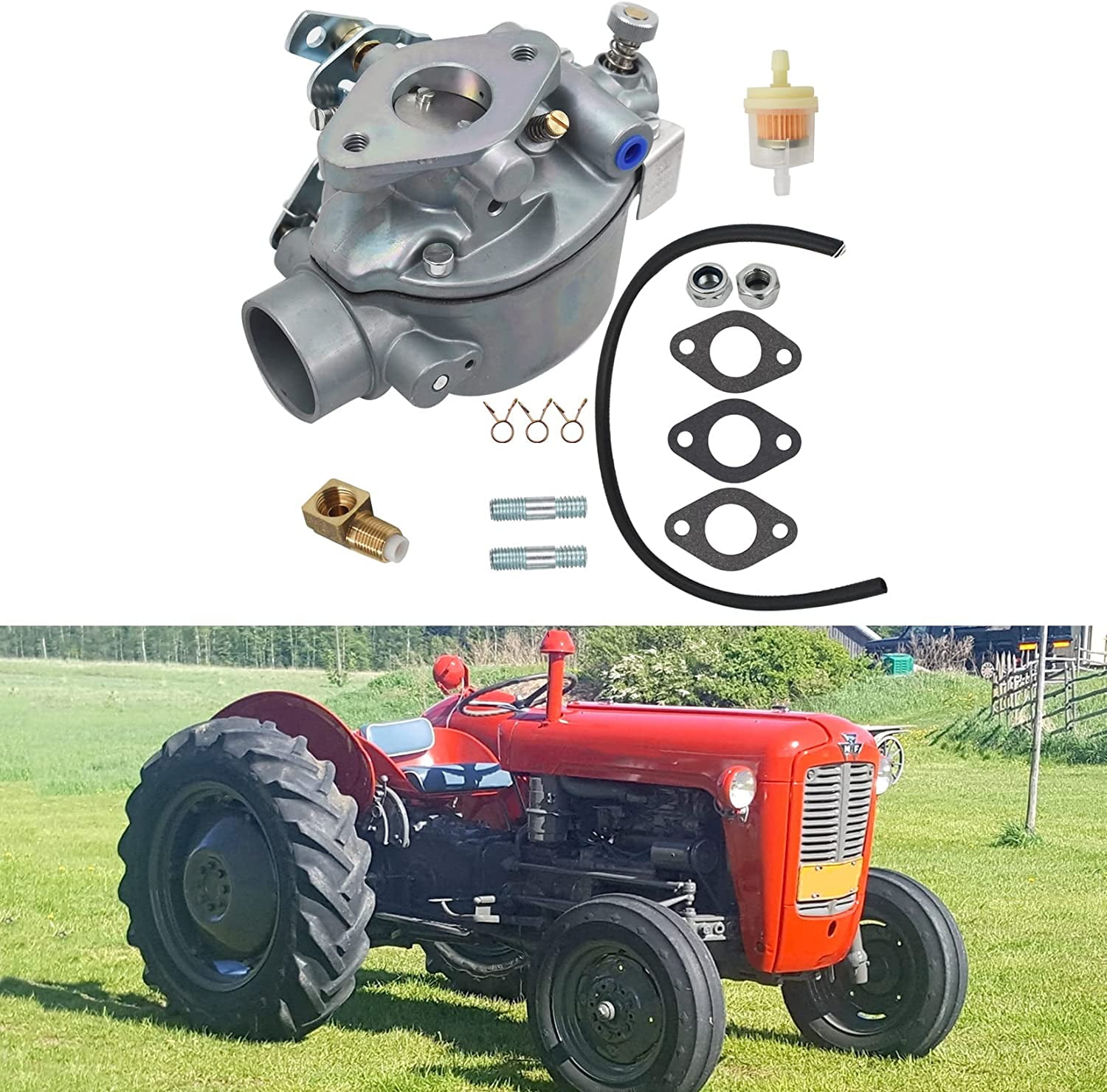 ALL-CARB Durable Carburetor with Gasket for Massey Ferguson MF Tractor ...