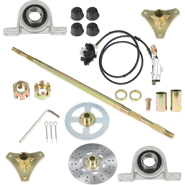 ALL-CARB Drift Trike Go Kart Rear Axle Kit Brake Master Cylinder Disc ...