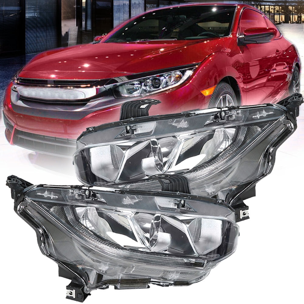 ALL-CARB Driver & Passenger Side Chrome Projector Headlight Assembly ...