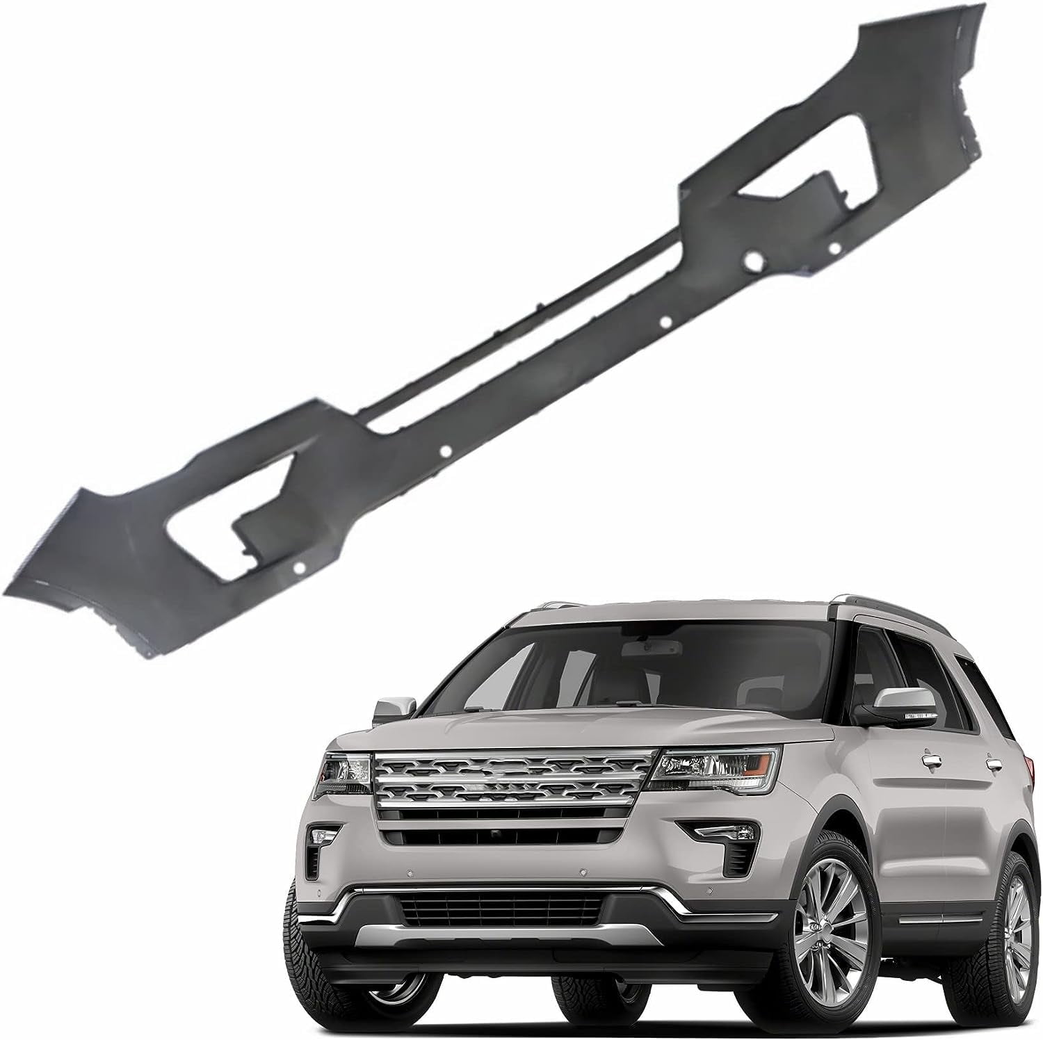 ALL-CARB For 2018 2019 Ford Explorer Front Bumper Cover W/Sensors ...