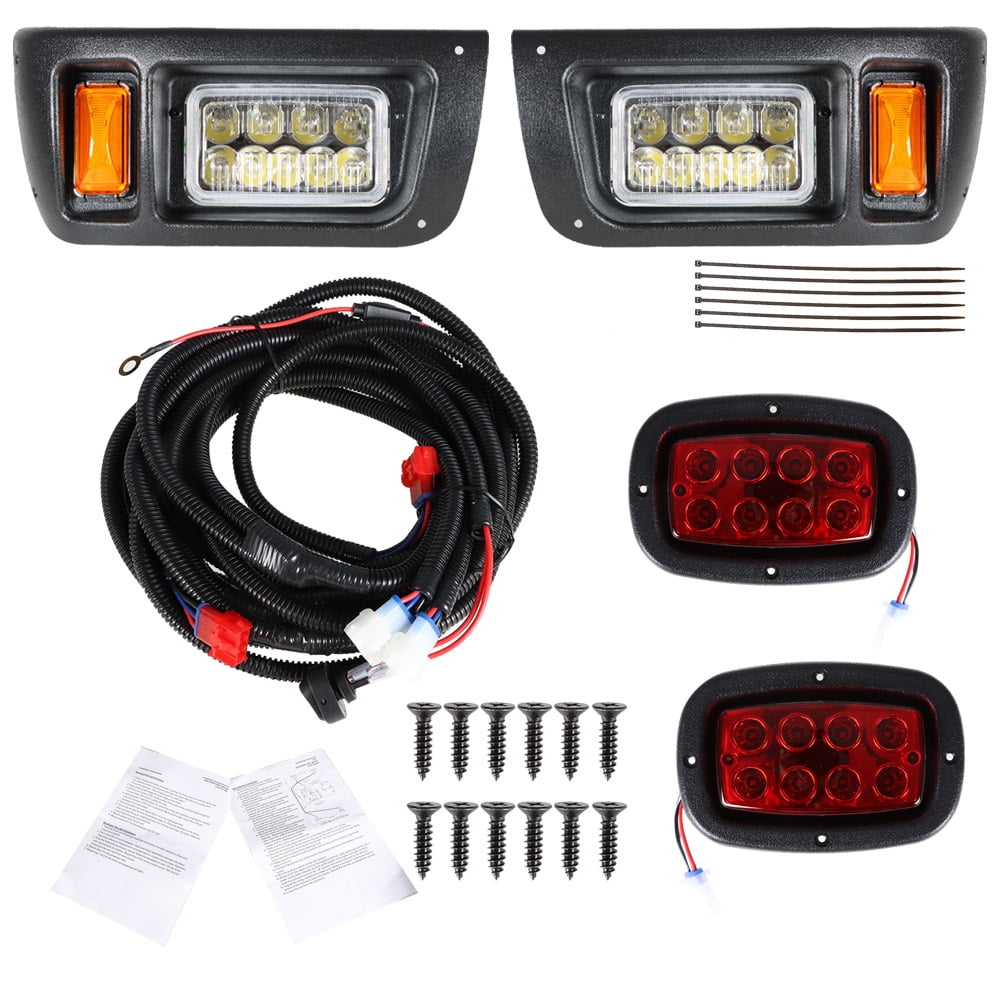 ALL-CARB For Club Car DS LED Light Kit Adjustable Headlights / Tail ...