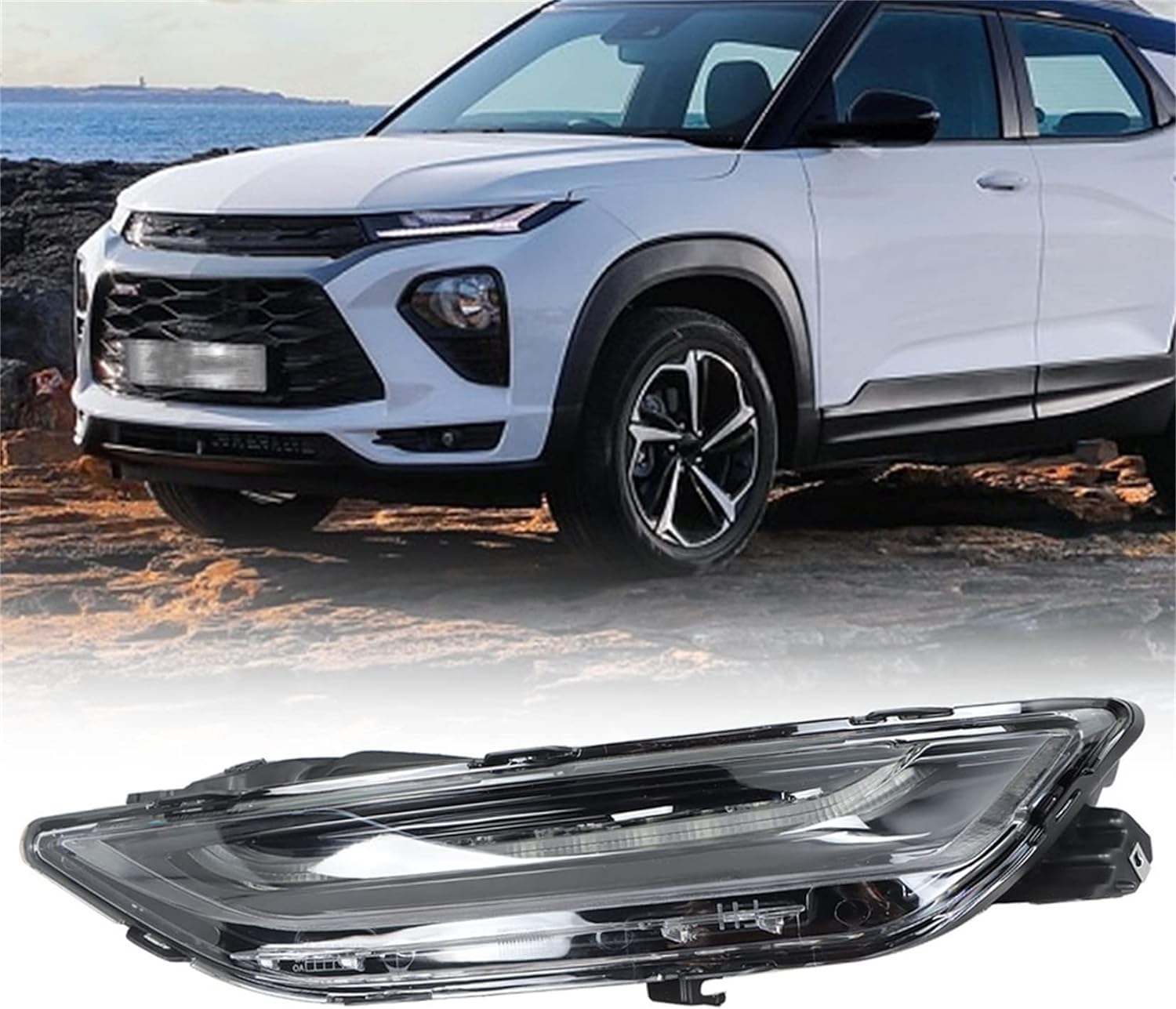 ALL-CARB Headlight For 2019-2021 Chevrolet Blazer Clear Headlamp w/ DRL ...