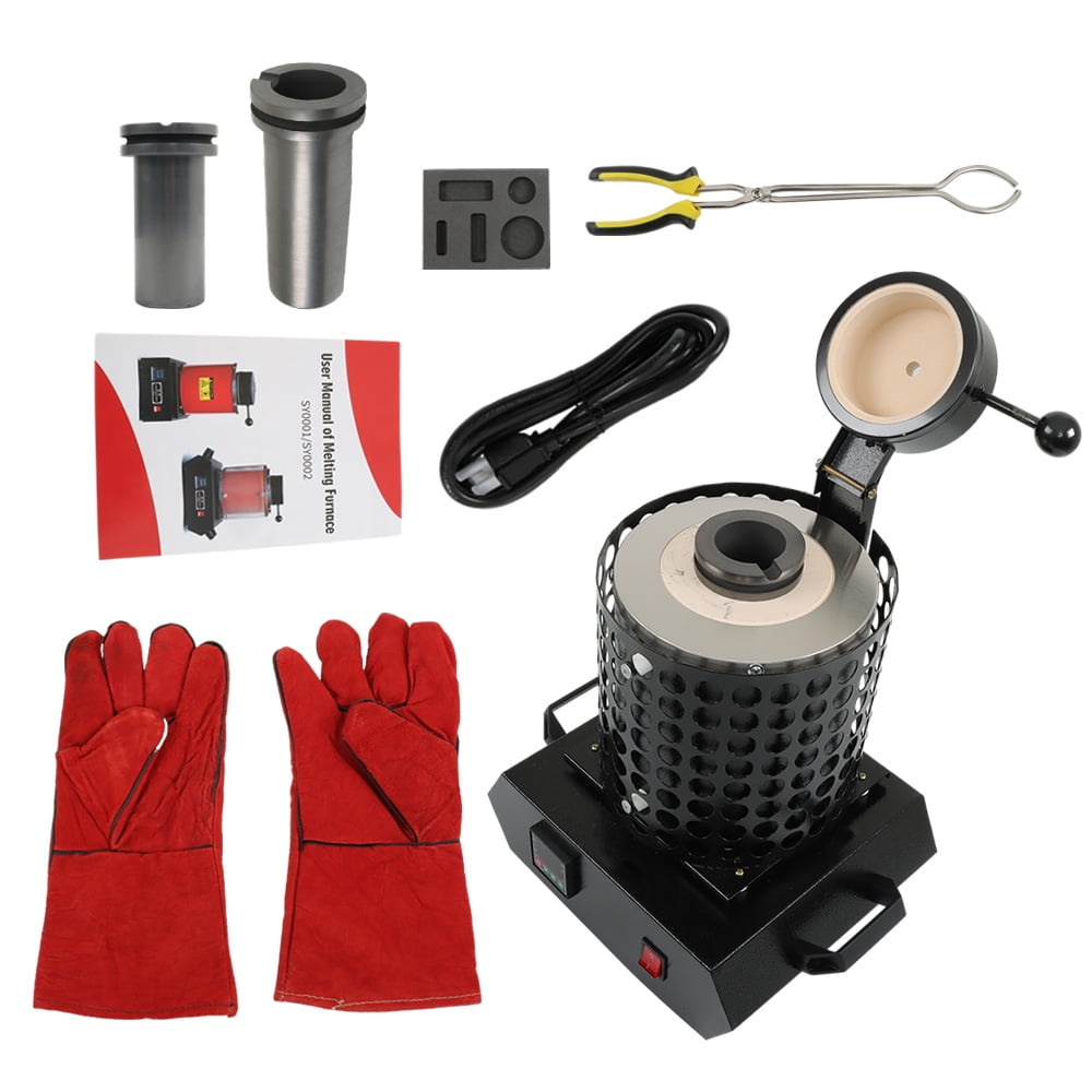 ALL-CARB New Black 1+3KG 1400W 210V Gold Melting Furnace Digital ...