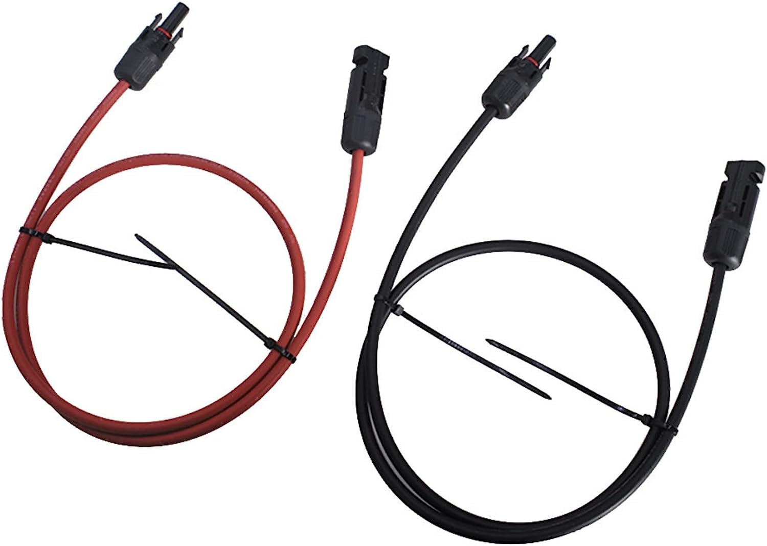 ALL-CARB One Pair Solar Extension Cable Wire, 5FT 12AWG Solar Panel ...