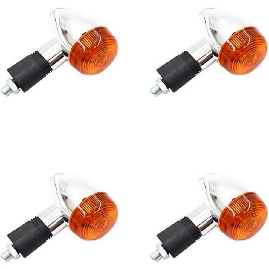 ALL-CARB Pack of 4 Motorcycle Turn Signal Lights - Front Rear Blinker ...