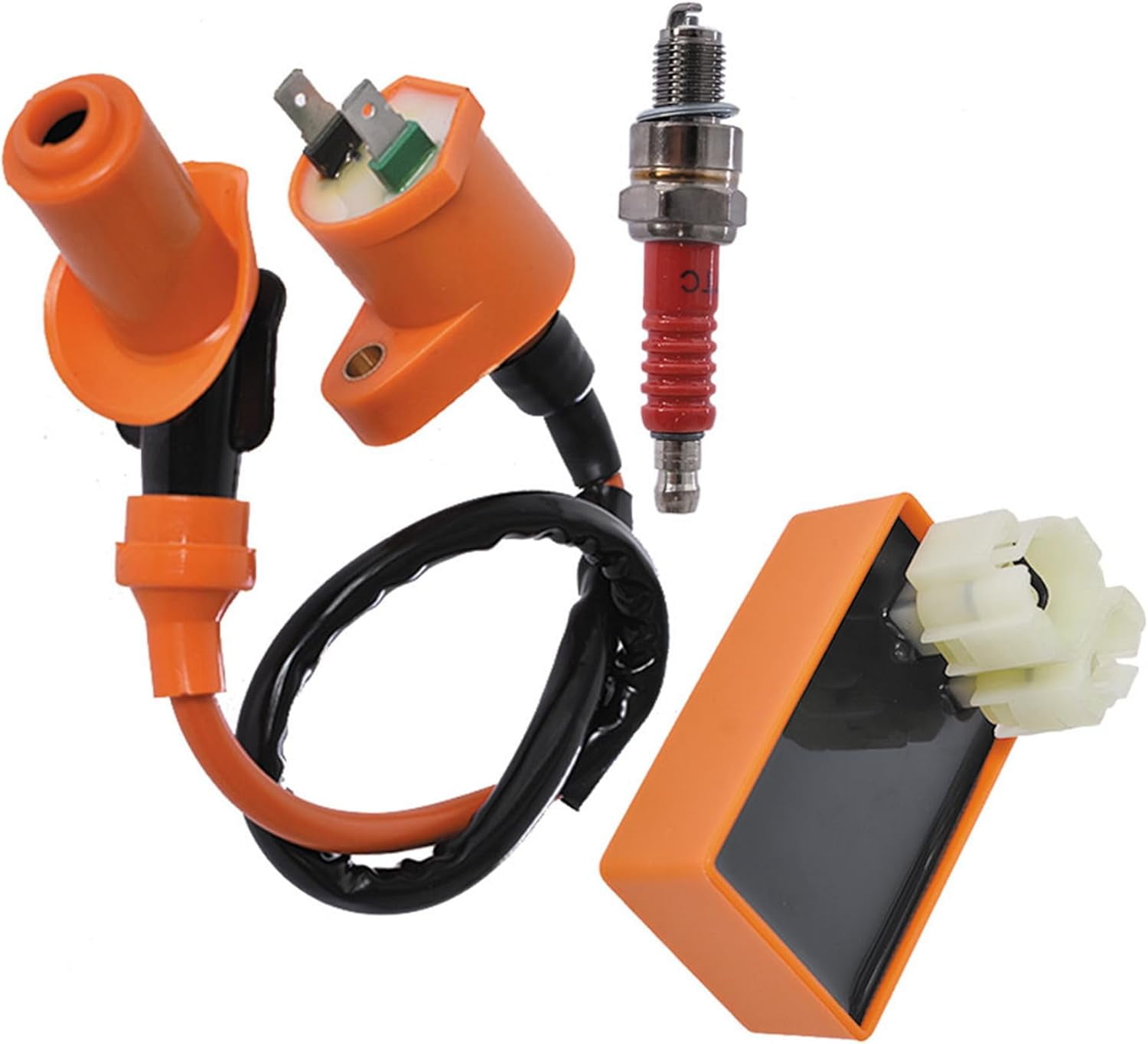 ALL-CARB Racing 6 Pin AC CDI Ignition Coil Spark Plug Replacement for ...