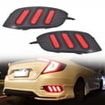 ALL-CARB Red LED Rear Bumper Tail Brake Light Lamp LED Bumper Reflector ...