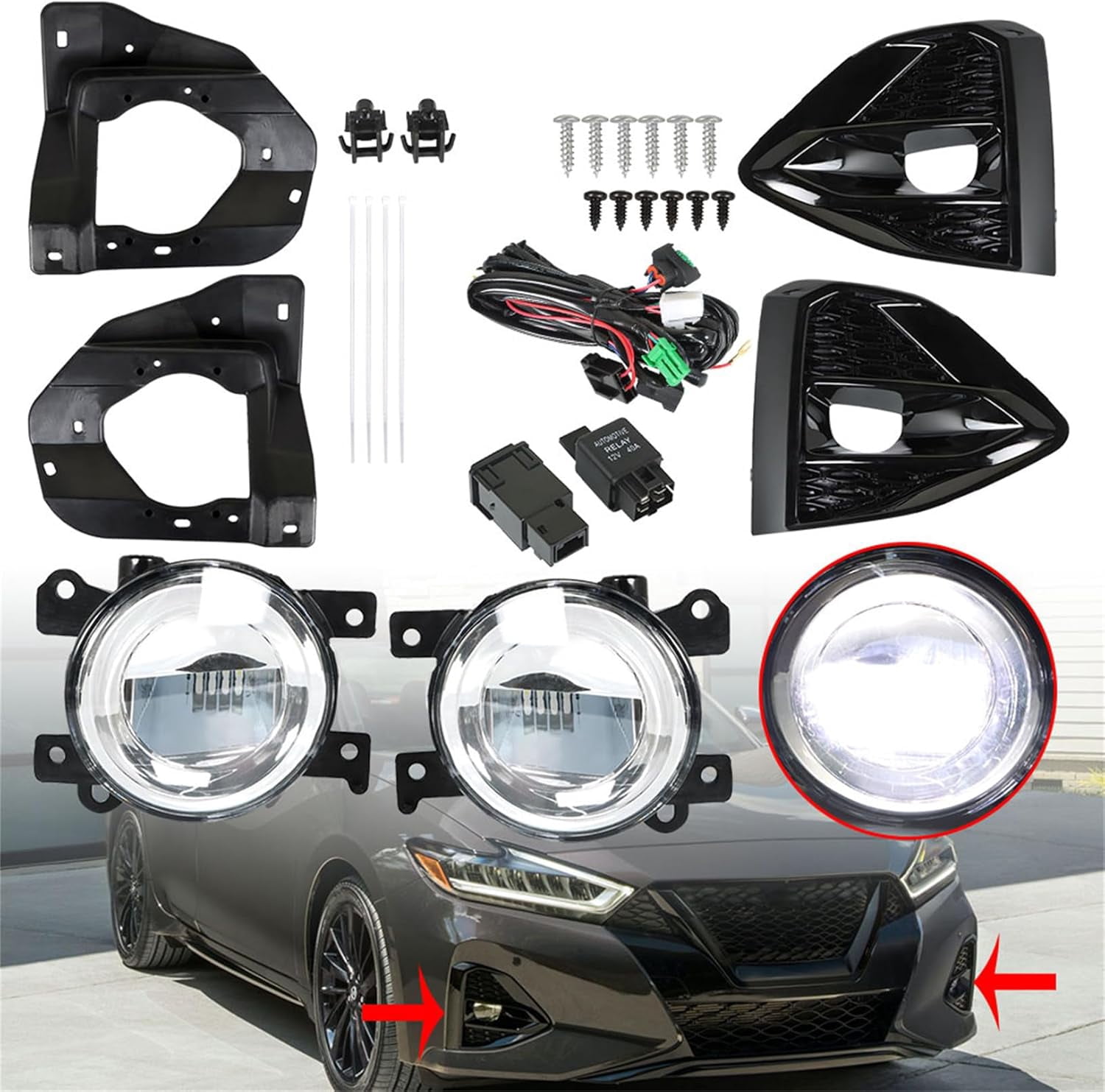 ALL-CARB Replacement for Maxima 2020 2021 Fog Lights Front Bumper ...