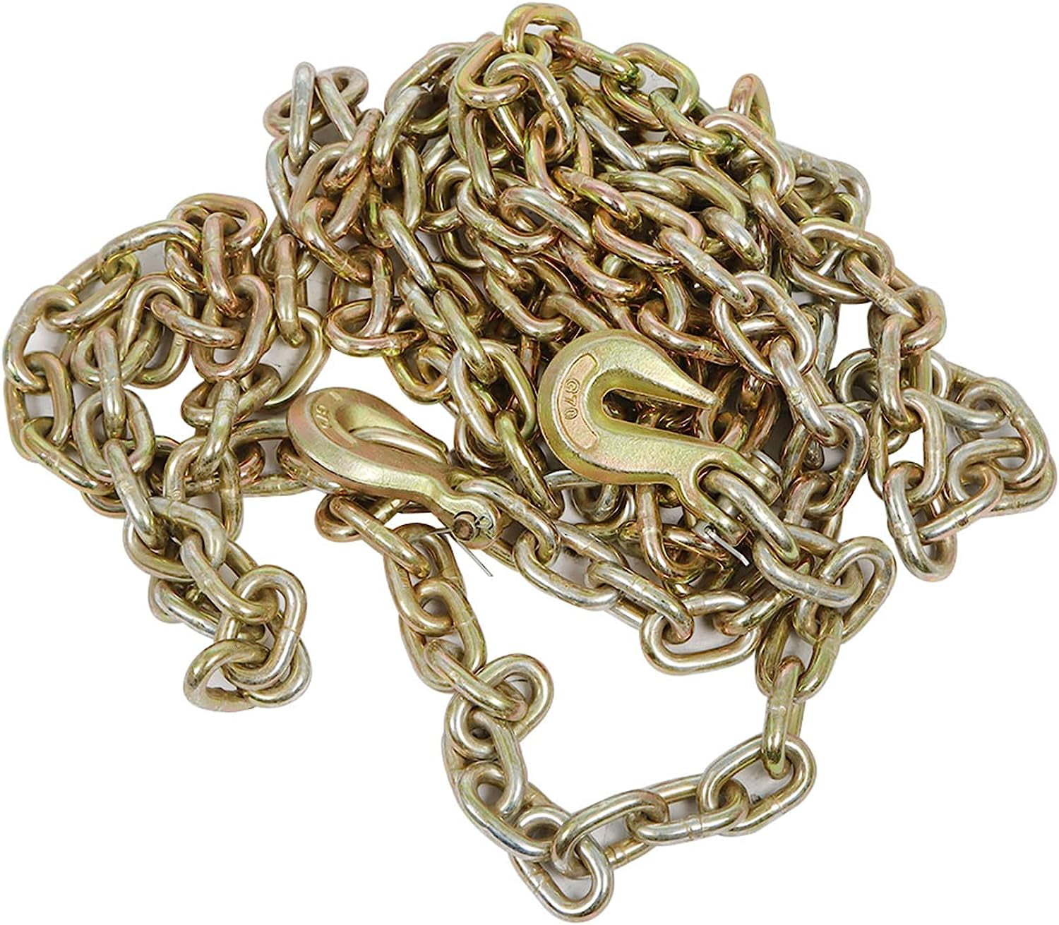 ALL-CARB Safety 2 Pack 3/8"X20' G70 Tow Chain Tie Down Binder Chain ...