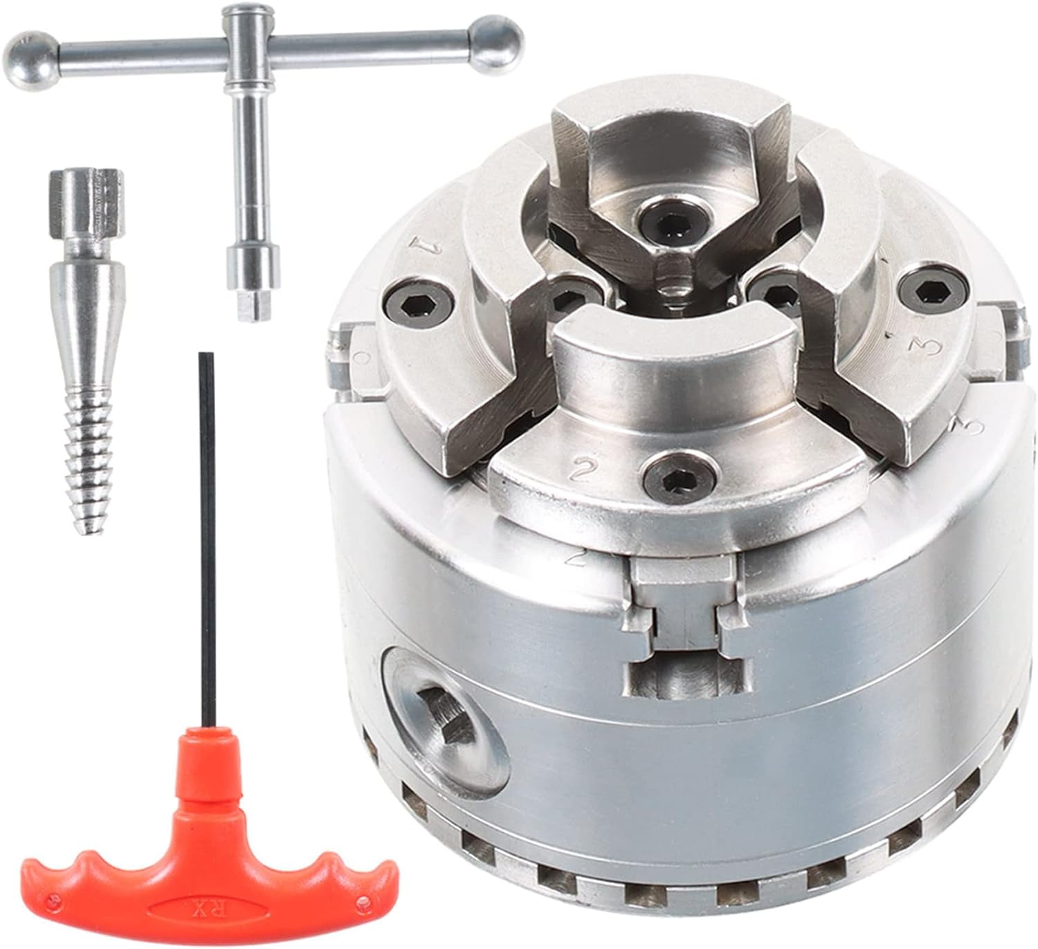 ALL-CARB Self-Centering 2.75" 4-Jaw Keyed Lathe Chuck 1" x 8TPI For the ...