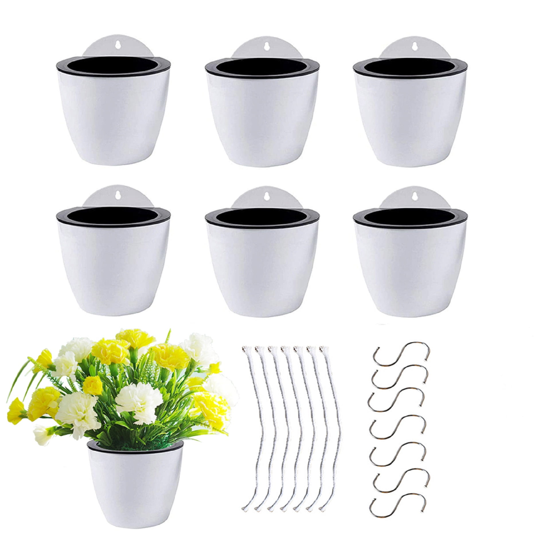 ALL-CARB Self-watering Flower Pots Plant Pot Self Watering Hanging ...
