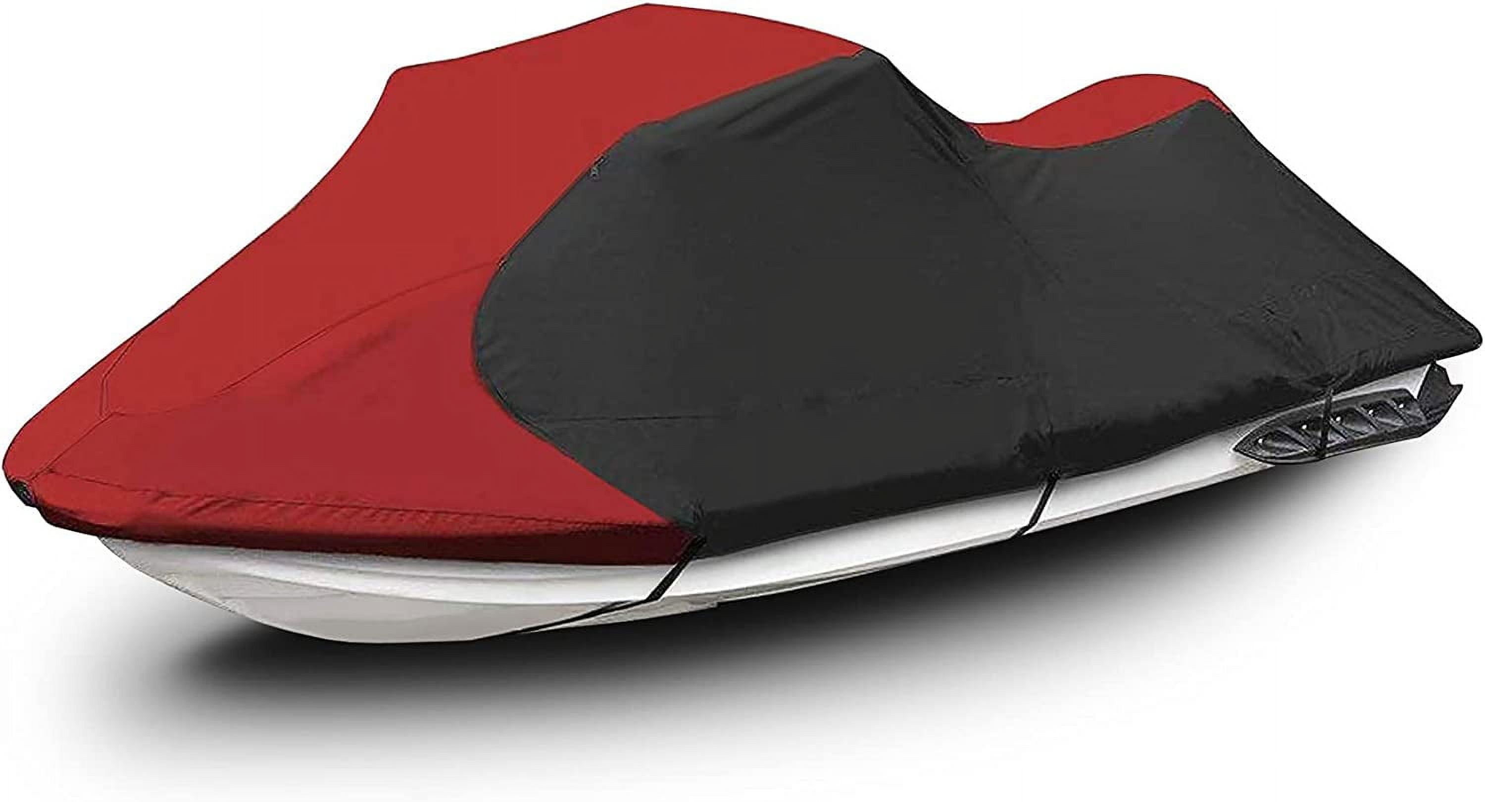 ALL-CARB Super Heavy-Duty TOP Cover Trailerable Cover Black + Red Color ...