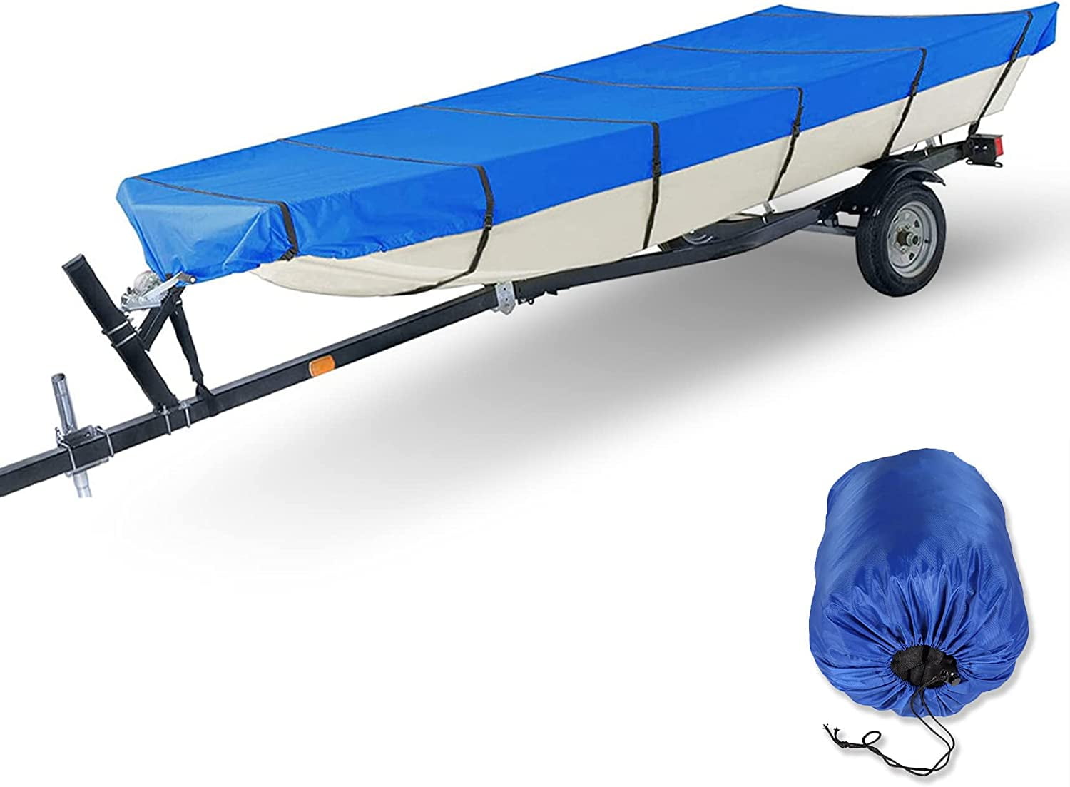 ALL-CARB Trailerable Boat Cover - 210D Marine Grade Polyester Mooring ...
