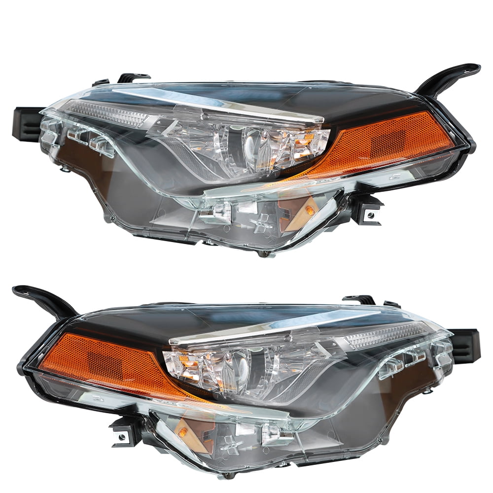 ALL-CARB eadlights Replacement for Toyota Corolla 2017 2018 2019 LE Eco ...