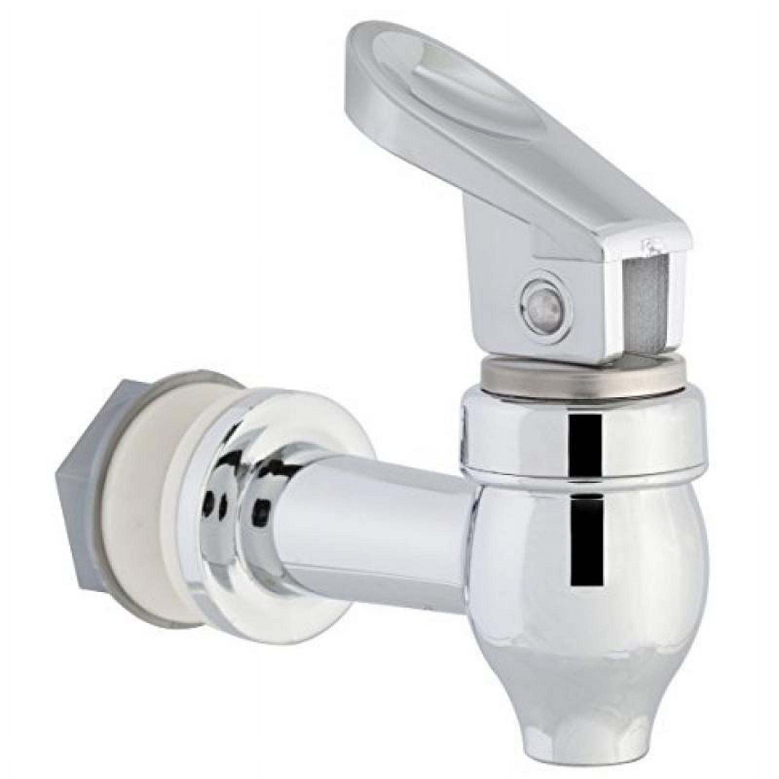 ALL CHROME BEVERAGE DISPENSER SPIGOT W/2 BEVELED WASHERS AND PP NUT ...