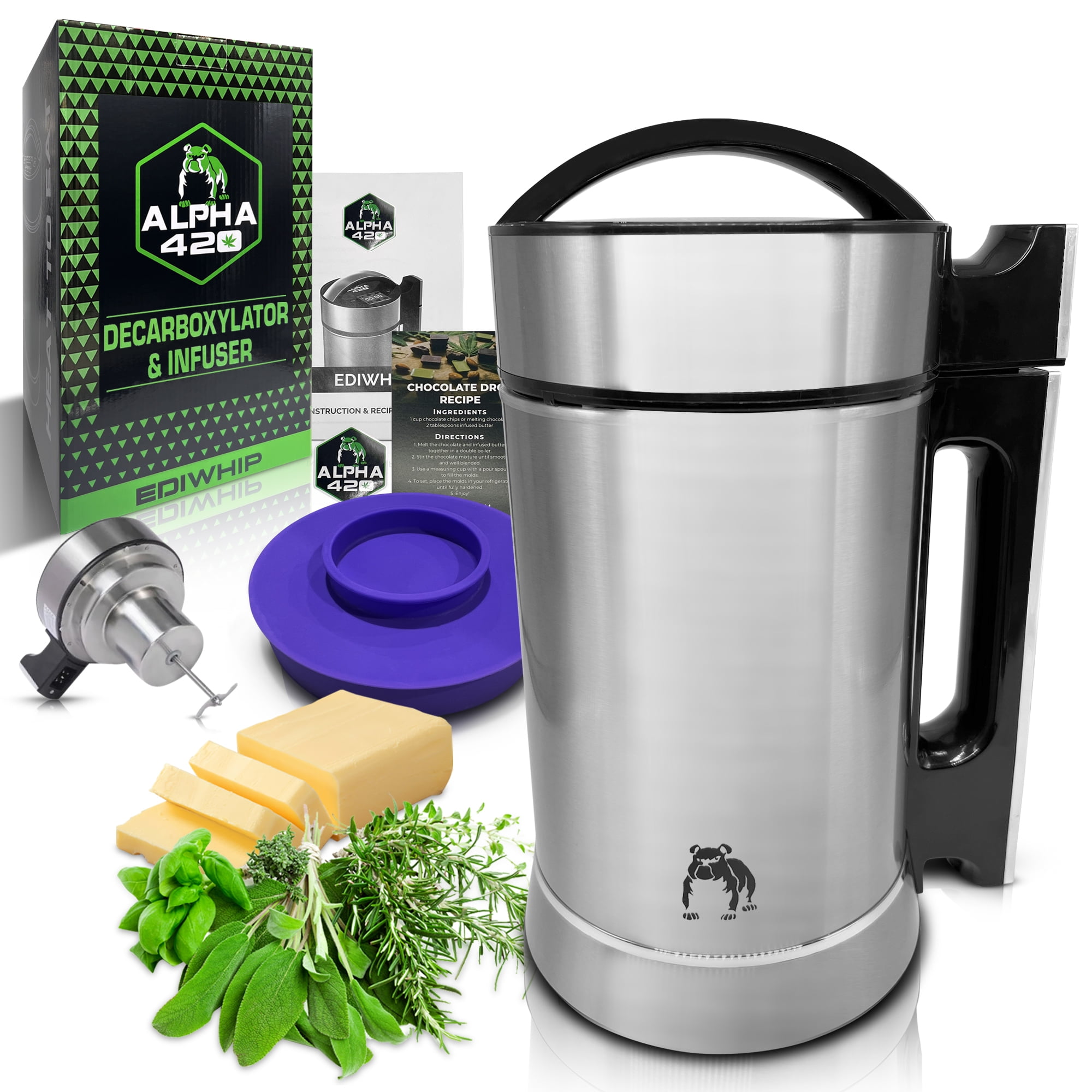 EdiWhip All-In-1 Infuser & Decarb Machine - Cannabis Butter, Oils ...
